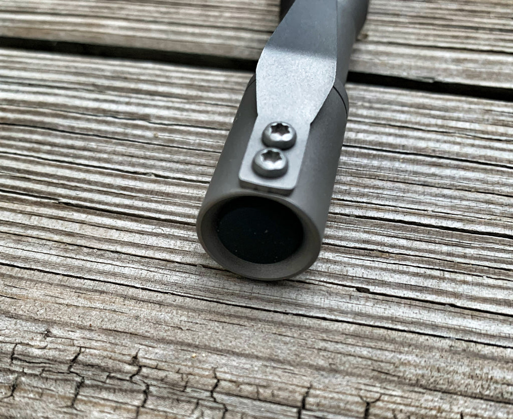 Titanium Stonewashed Click with 4000k Nichia led – CWF Custom Flashlights