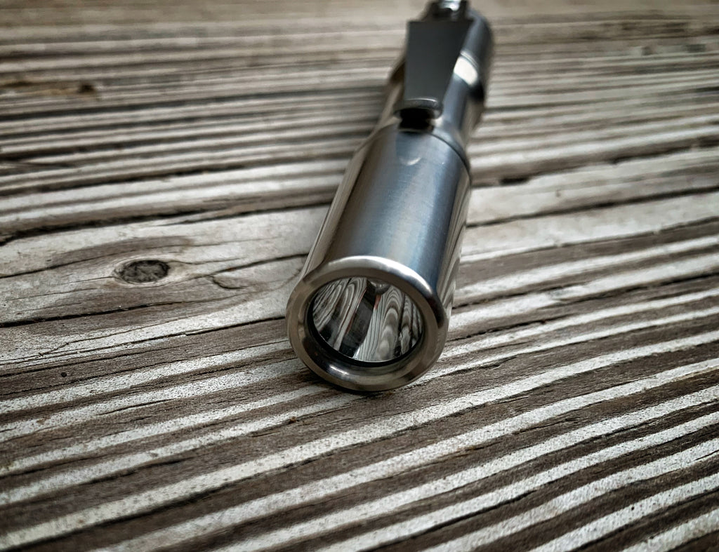 Titanium Machined Click – CWF Custom Flashlights