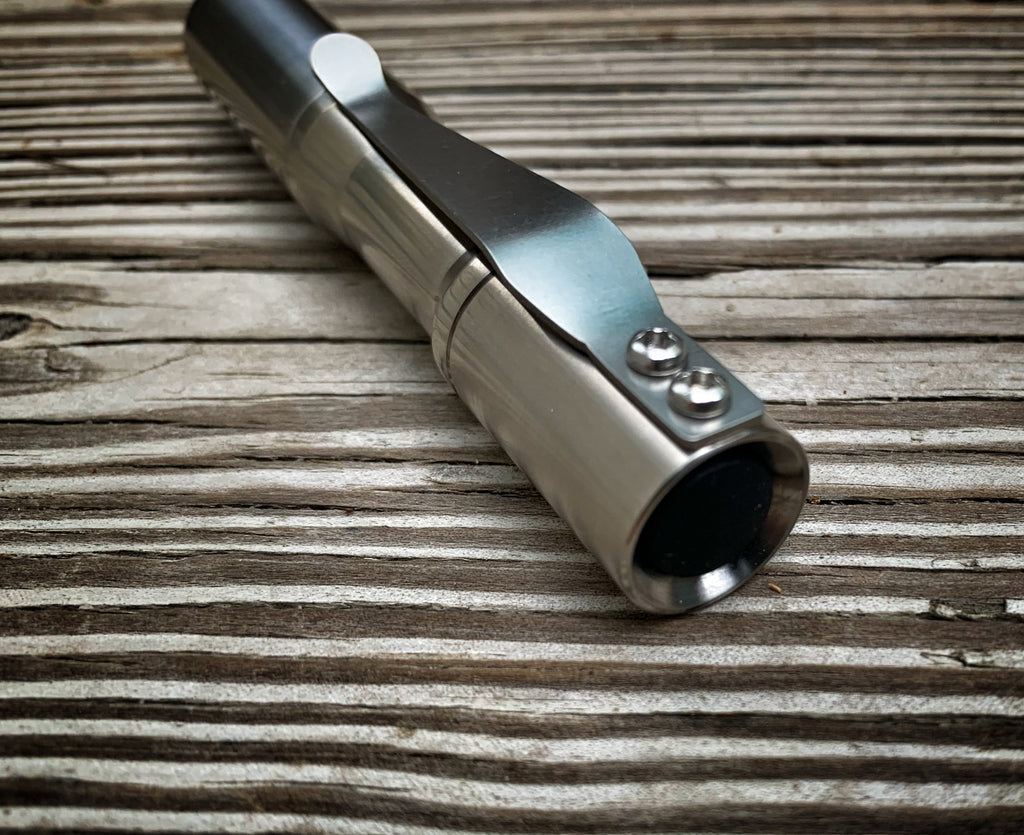 Titanium Machined Click – CWF Custom Flashlights