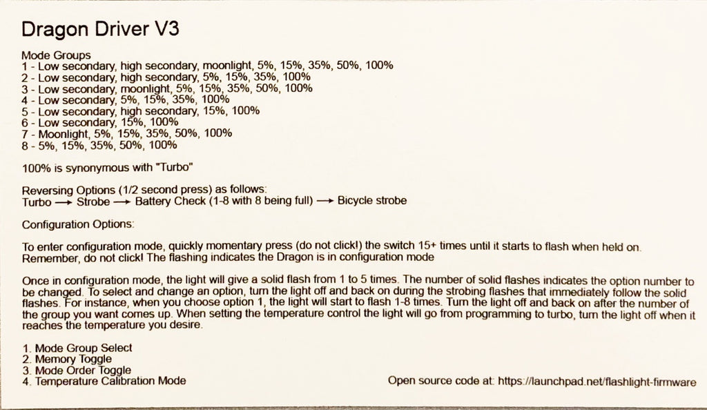 CWF Dragon driver – CWF Custom Flashlights
